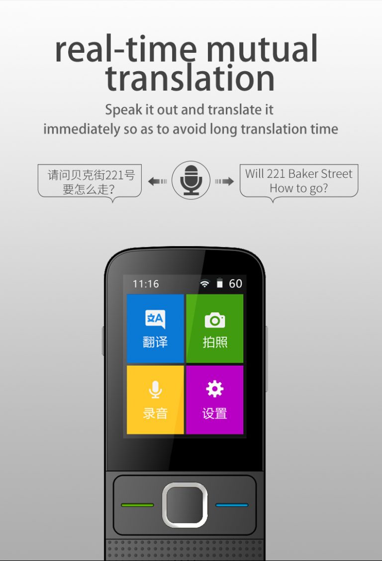 Inteligente Traductor Simultáneo Para 137 Idiomas Tiempo Real KinE-Store